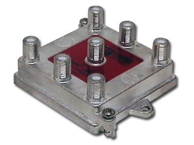 Coaxial Splitter - CATV F-Type - Vertical - 6 Way - 1GHz 130dB ...