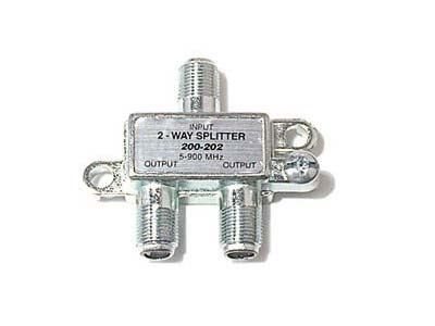Coaxial Splitter - MATV F-Type - 2 Way - Mini - 900Mhz DC-Passive ...