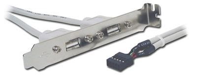 Dual USB Internal PC Port - 2x5 Pin Motherboard Connector | Computer ...