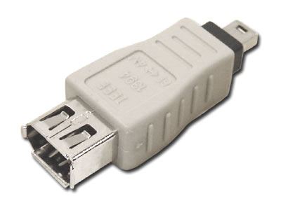 FireWire Adapter - 6 pin Female to 4 pin Male | Computer Cable Store