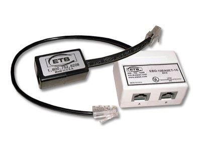 Monoline Single Pair Balun - RJ11 pins 3 and 4 jack to RJ45 Jack ...