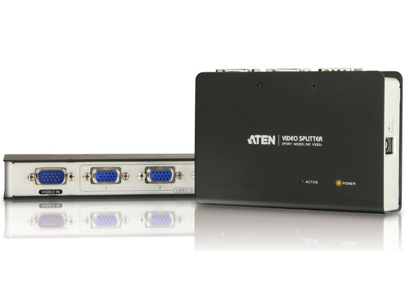 4-port VGA Video Splitter w/ wall mount kit | Computer Cable Store