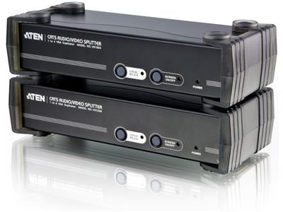 8 Port CAT5 Video Splitter/Extender with Audio | Computer Cable Store