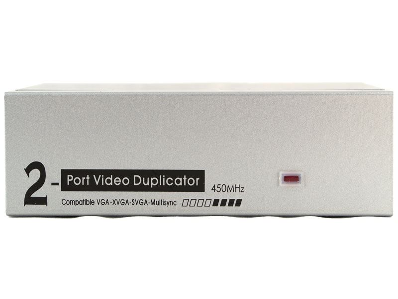 Video Splitter with Built in Signal Booster - 2 Way | Computer Cable Store