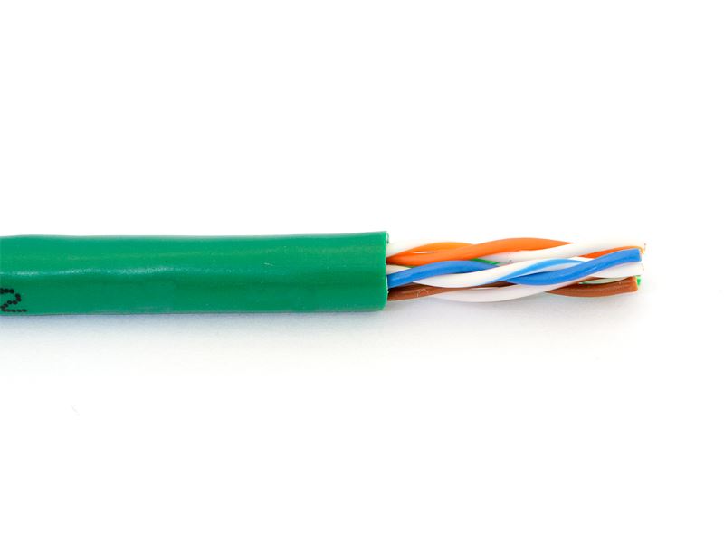 Cat6 Stranded Riser UTP 550Mhz Network Cable - Green - 1000FT ...