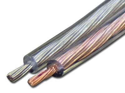 Speaker Wire - 18 Gauge - Clear - 100FT | Computer Cable Store