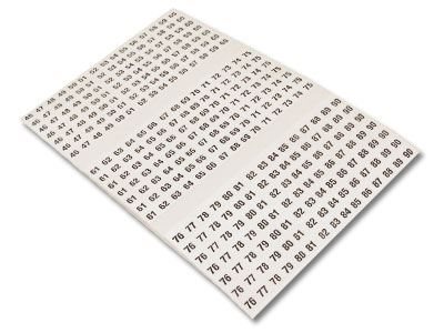 Wire Marker Booklet - Number Refills | Computer Cable Store