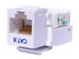 CAT6 Tool-less Keystone Jack 90 Degree 110 UTP - White | Computer Cable Store