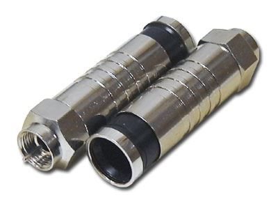 Gem Compression F Connectors - RG11 - Male - 100 pack | Computer Cable ...