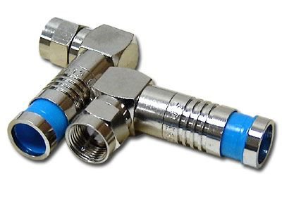 Gem Compression F Connectors - RG59 - Right Angle - Male - 100 pack ...