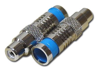 Gem Compression RCA Connectors - RG6 - Female - 10 pack | Computer ...