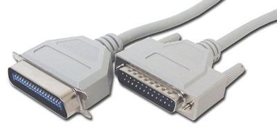 10 FT IEEE 1284 Printer Cable - DB25 Male to Centronics 36 Male ...