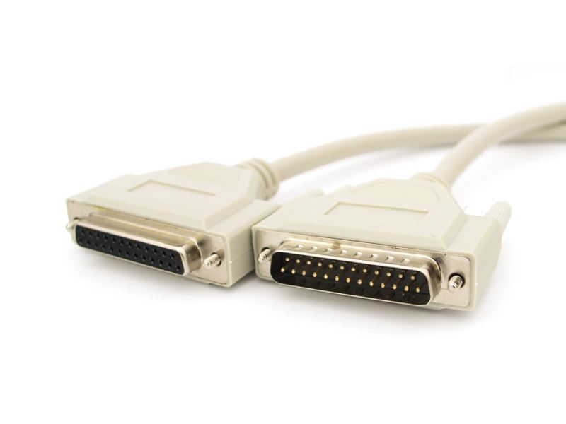 3 FT IEEE 1284 Parallel Cable - DB25 M/F | Computer Cable Store