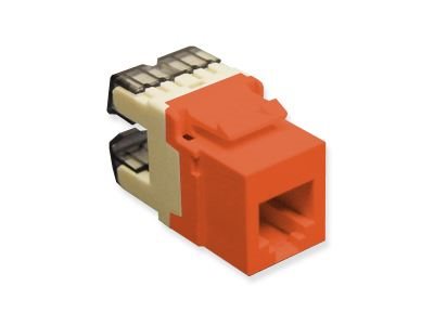 Modular Keystone Jack - RJ11 (6P6C) HD - Red | Computer Cable Store