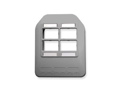 Multi-media Outlet 2-gang Gray | Computer Cable Store