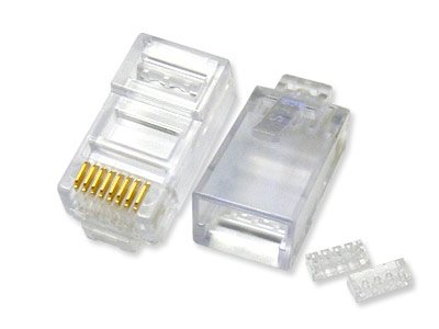 Cat5e Connectors with Load Bars RJ45 100 pack | Computer Cable Store
