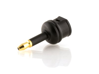 Toslink Adapter - Female Toslink to Male Mini-Plug | Computer Cable Store