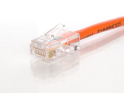 1 FT Assembled CAT5e Network Patch Cable - Orange | Computer Cable Store