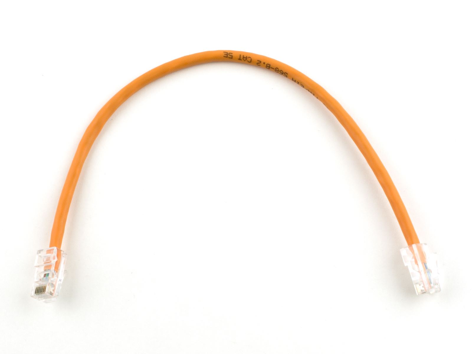 1 FT Assembled CAT5e Network Patch Cable - Orange | Computer Cable Store