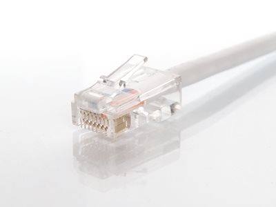25 FT Assembled CAT5e Network Patch Cable - White | Computer Cable Store