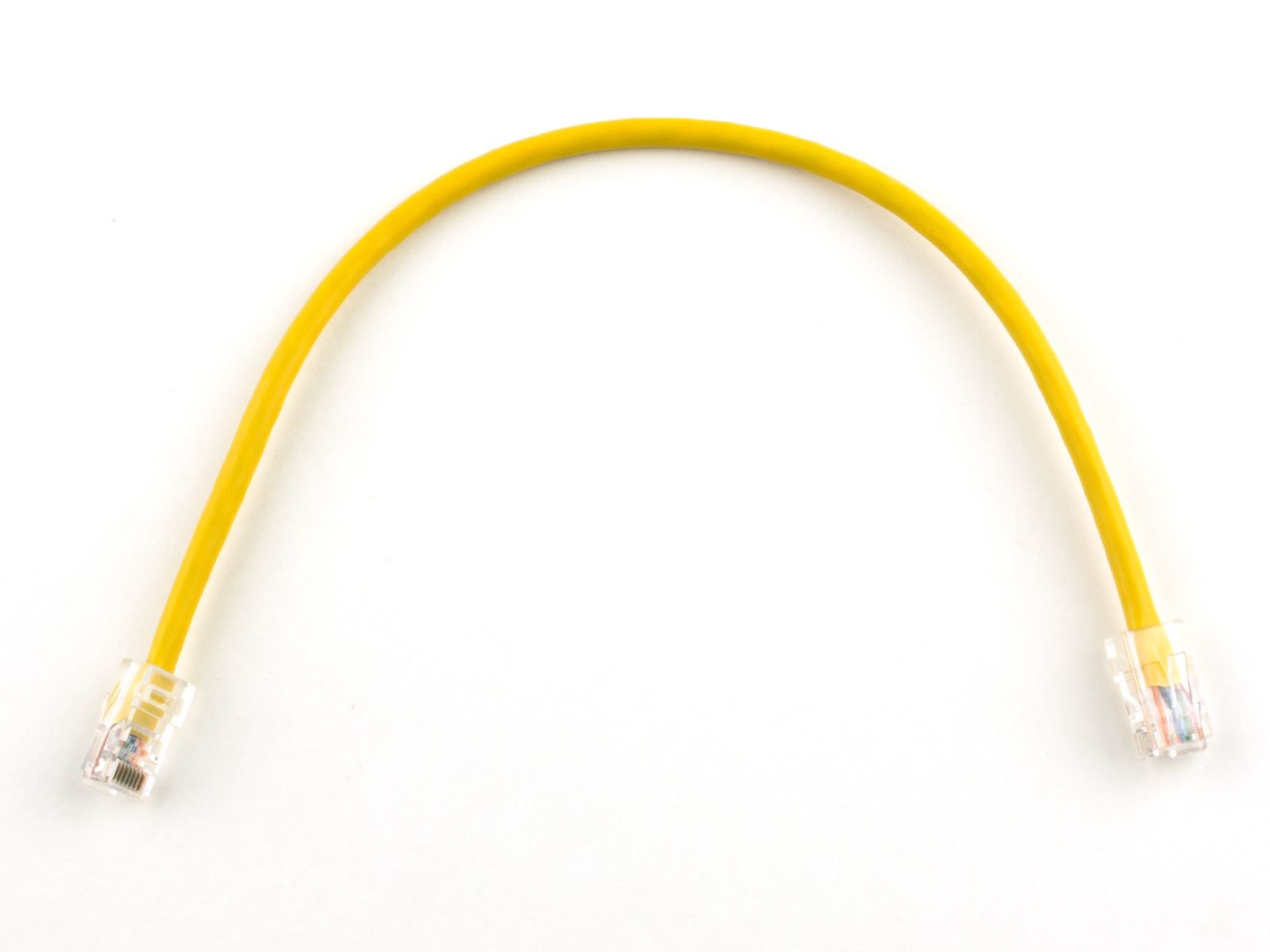 1 FT Assembled CAT5e Network Patch Cable - Yellow | Computer Cable Store