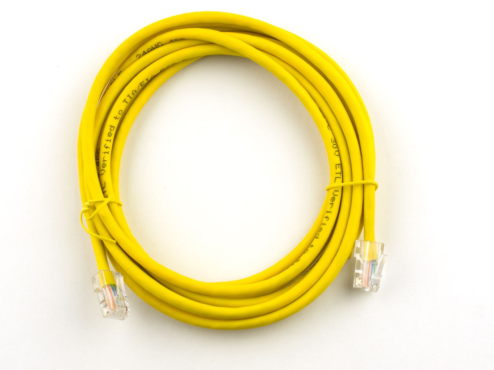 5 FT Assembled CAT5e Network Patch Cable - Yellow | Computer Cable Store