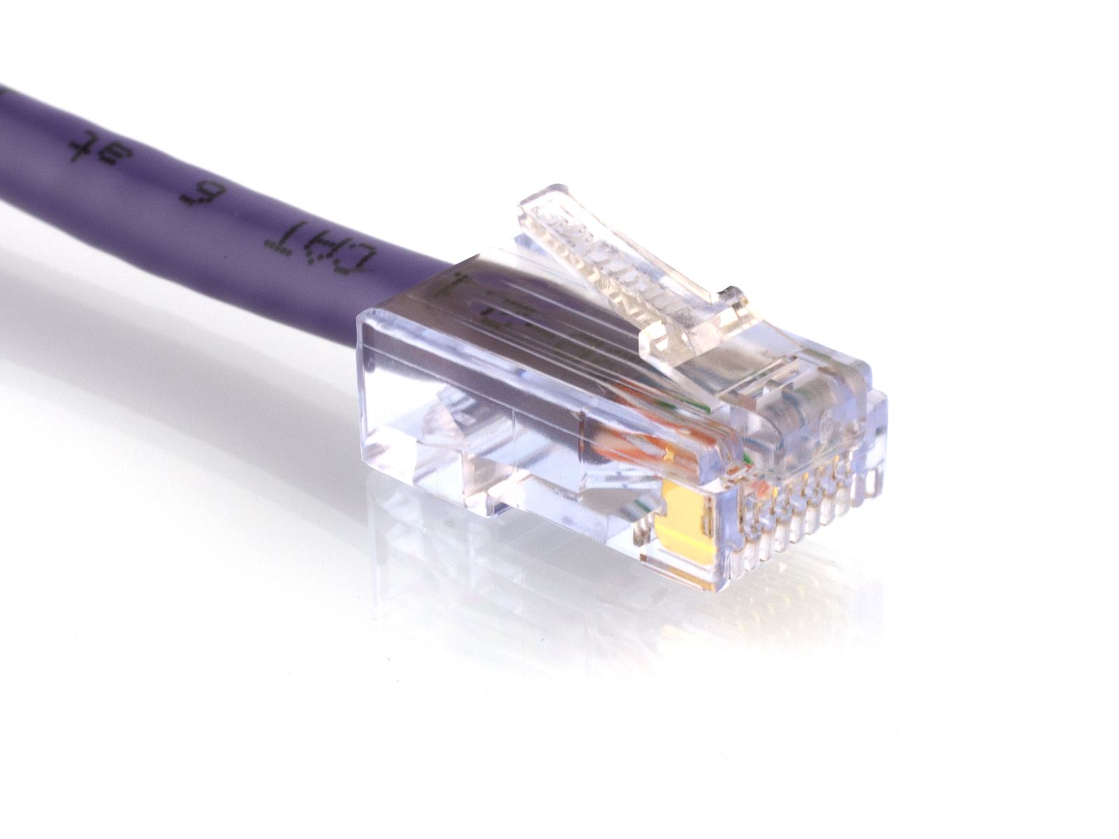 1FT Assembled CAT6 Network Patch Cable - Purple | Computer Cable Store