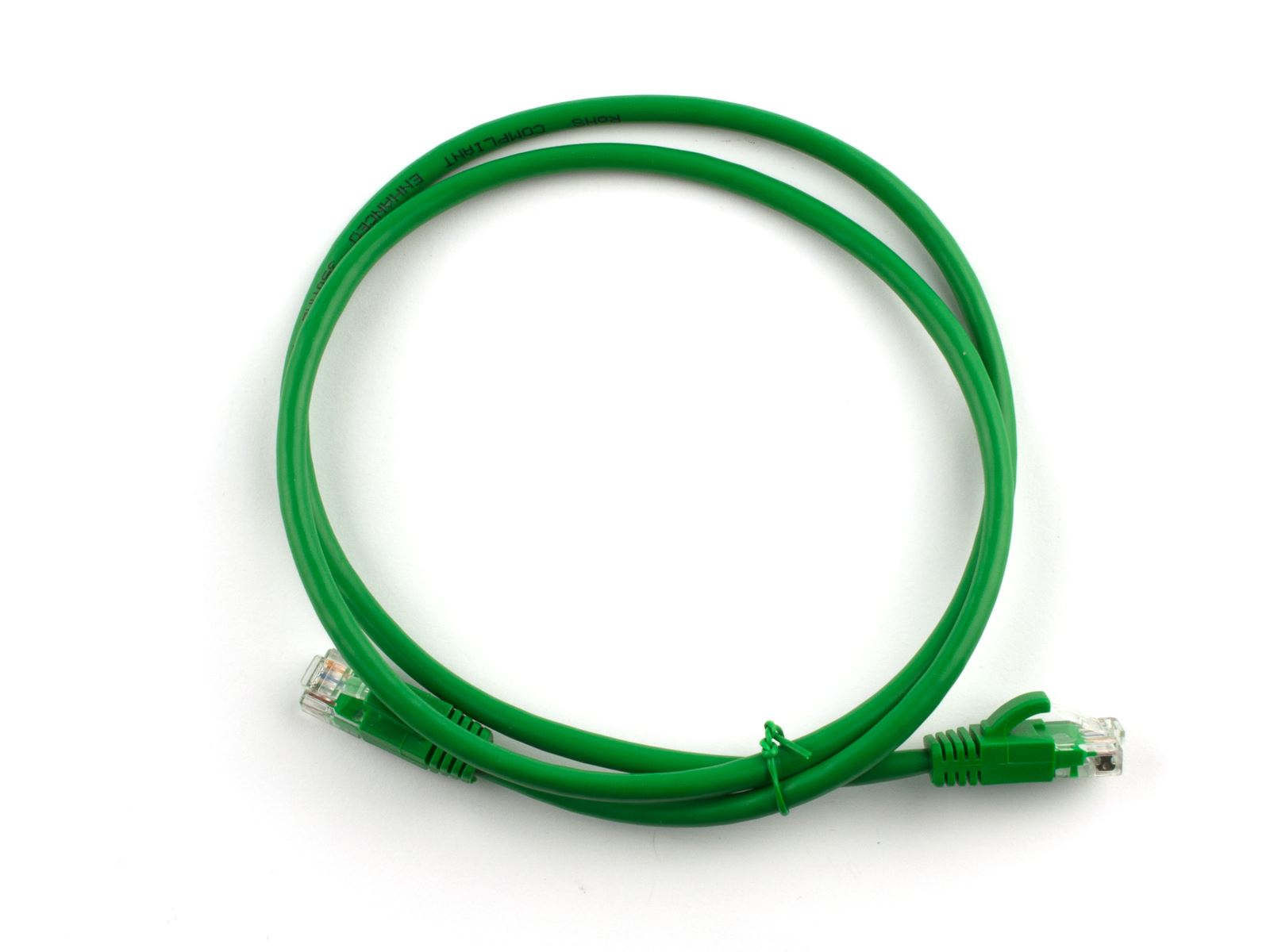 2 FT Booted Cat5e Network Patch Cable - Green | Computer Cable Store