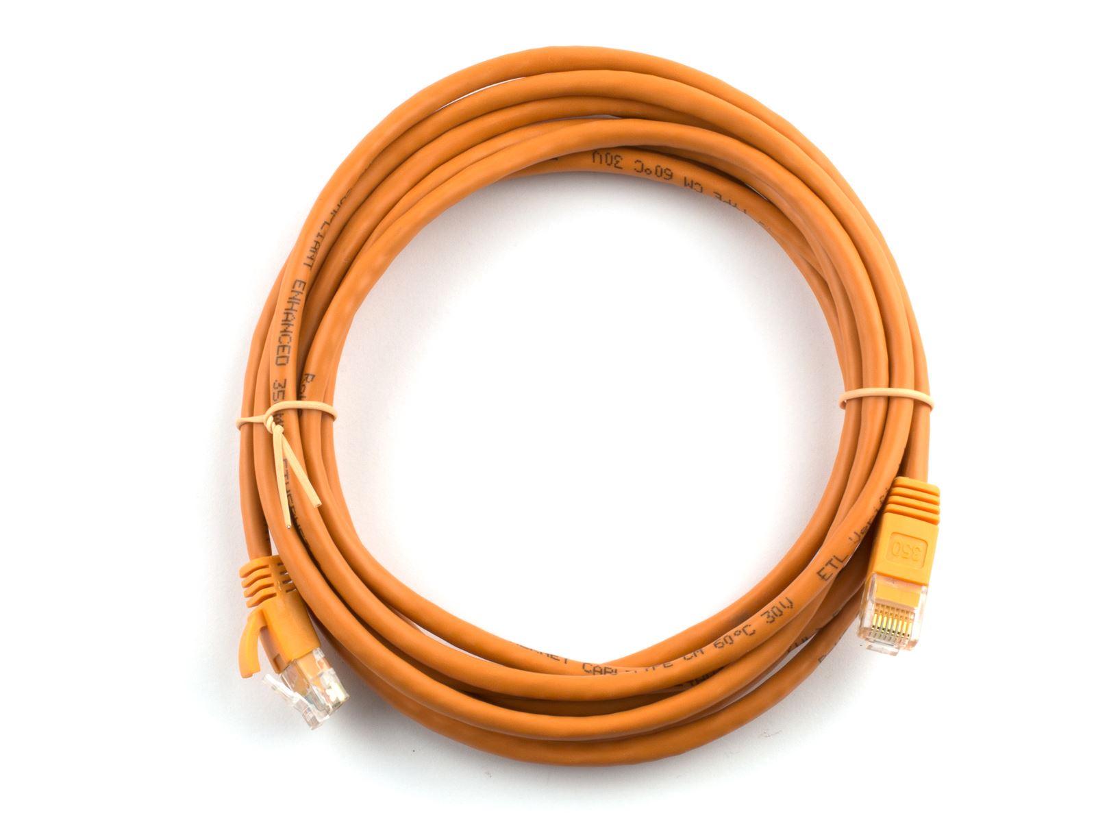 10 FT Booted Cat5e Network Patch Cable - Orange | Computer Cable Store