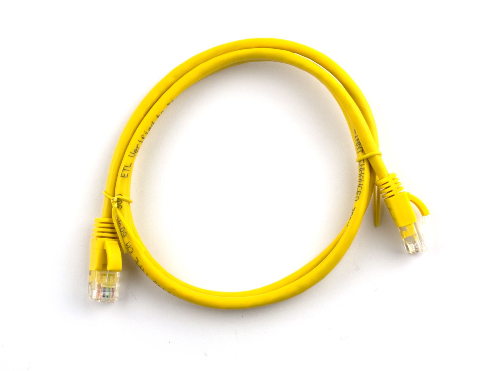 3 FT Booted CAT6 Network Patch Cable - Yellow | Computer Cable Store