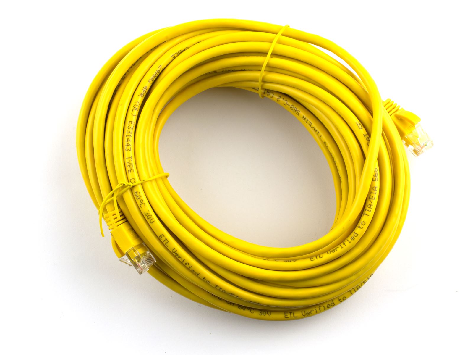 50 FT Booted CAT6 Network Patch Cable - Yellow | Computer Cable Store