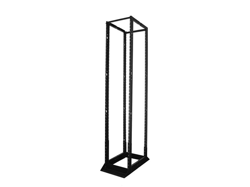 7Ft 4-Post 19 Inch Open Frame Steel Floor Rack, 45U | Computer Cable Store