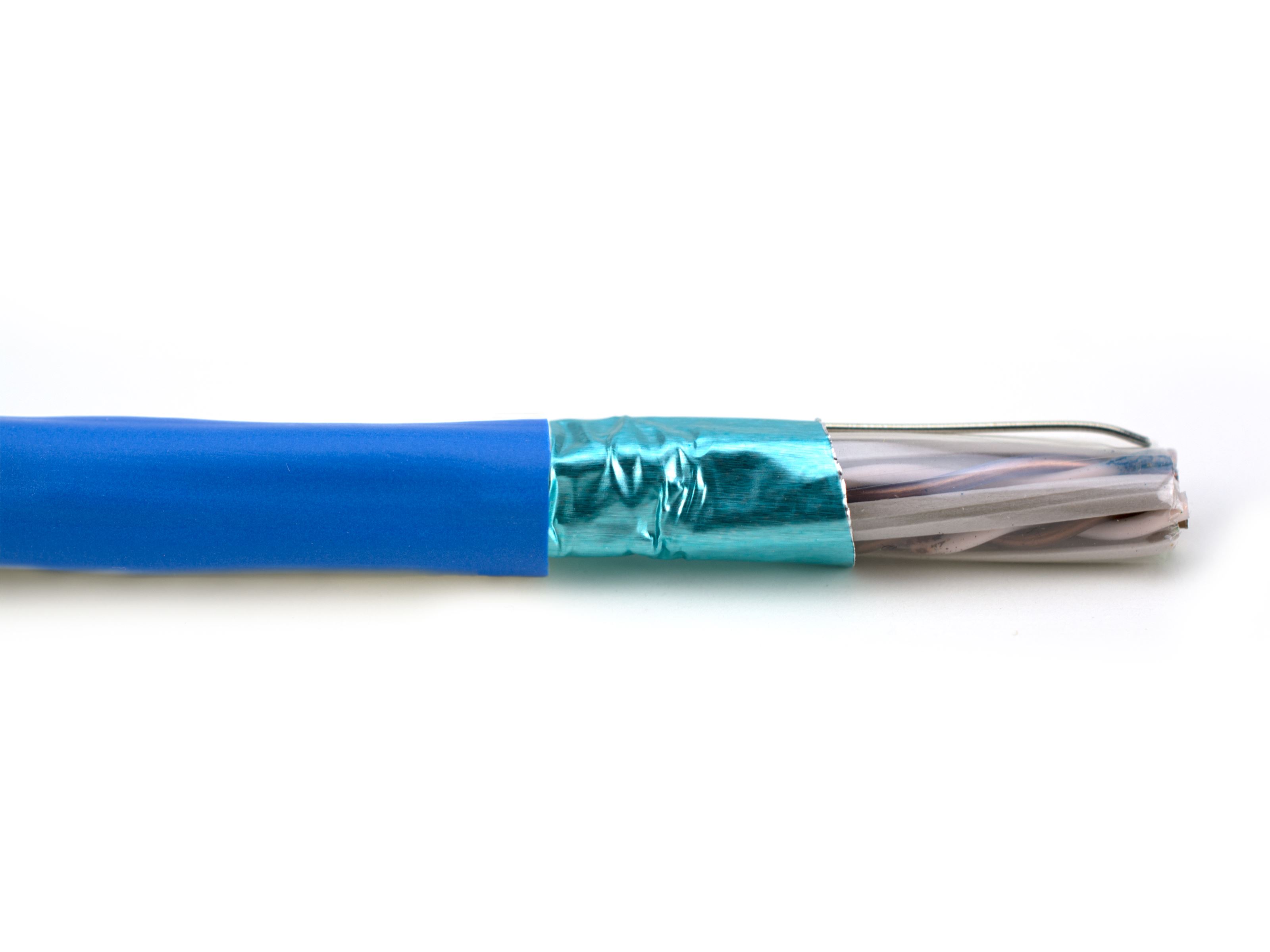 CAT6A Structured Cable Solid Blue CMR Shielded | Computer Cable Store
