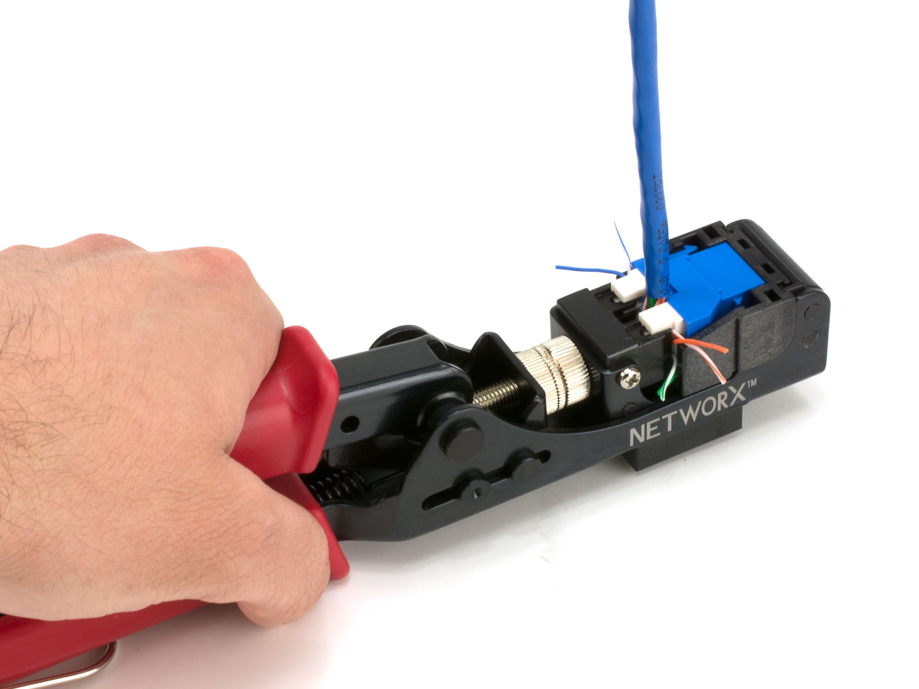 CAT6 SpeedTerm Keystone Jack 180 Degree 110 UTP Blue | Computer Cable Store