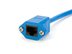 CAT6 Panel Mount Extension Cable - 6 FT, Blue | Computer Cable Store