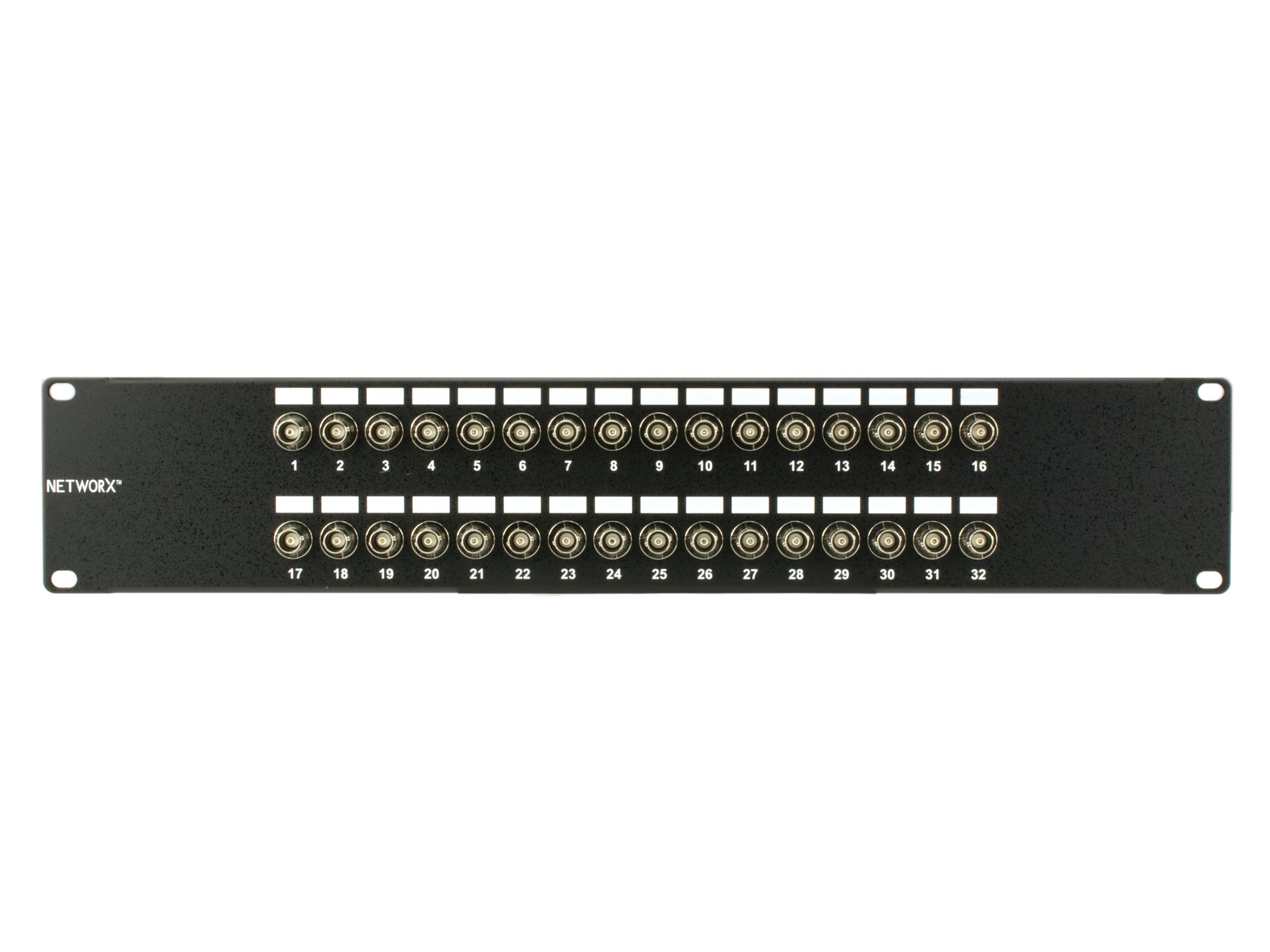32 Port Fully Loaded 75 Ohm BNC Coaxial Patch Panel - 2U | Computer ...