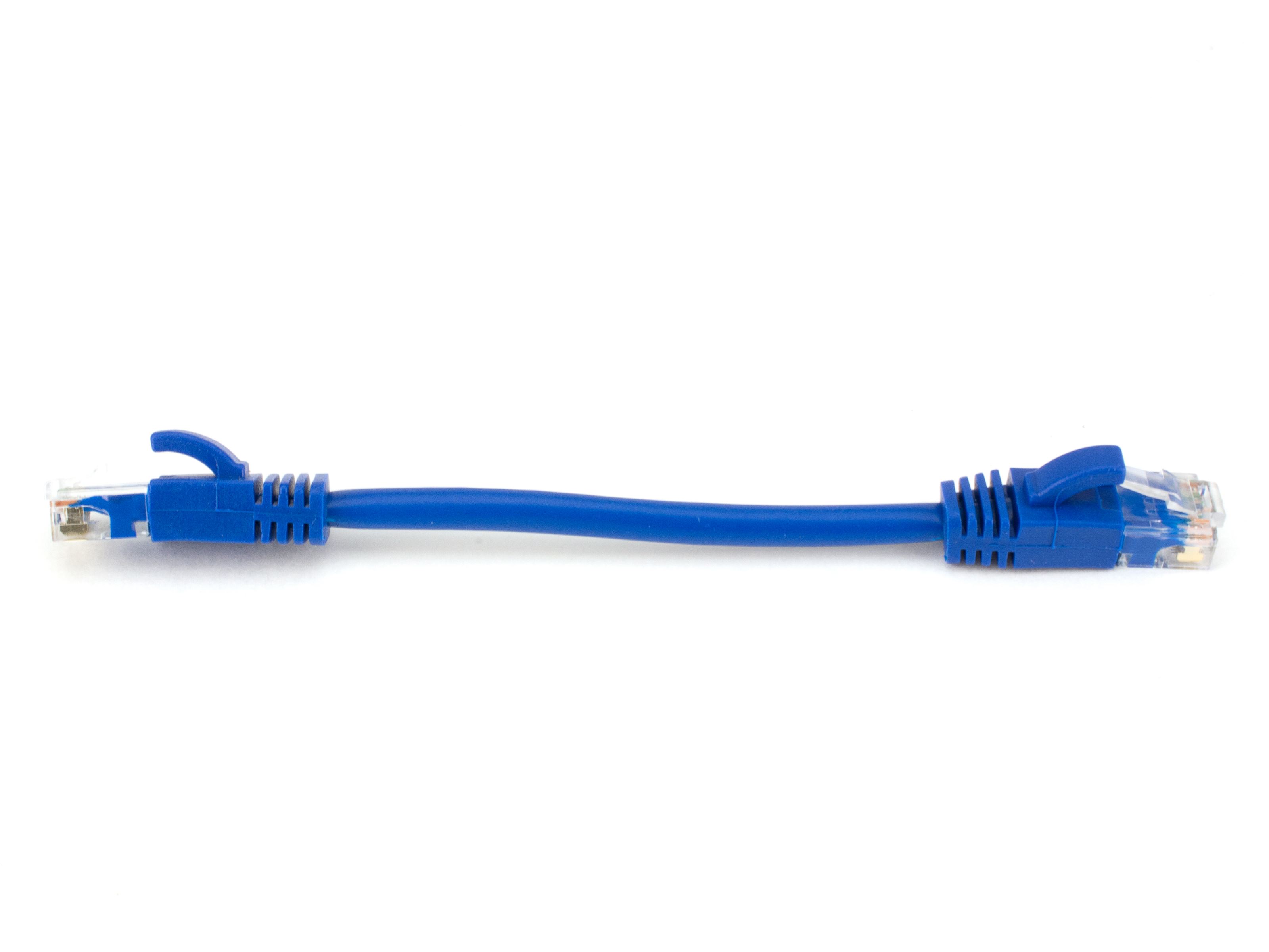 6 IN Booted CAT6 Network Patch Cable - Blue | Computer Cable Store