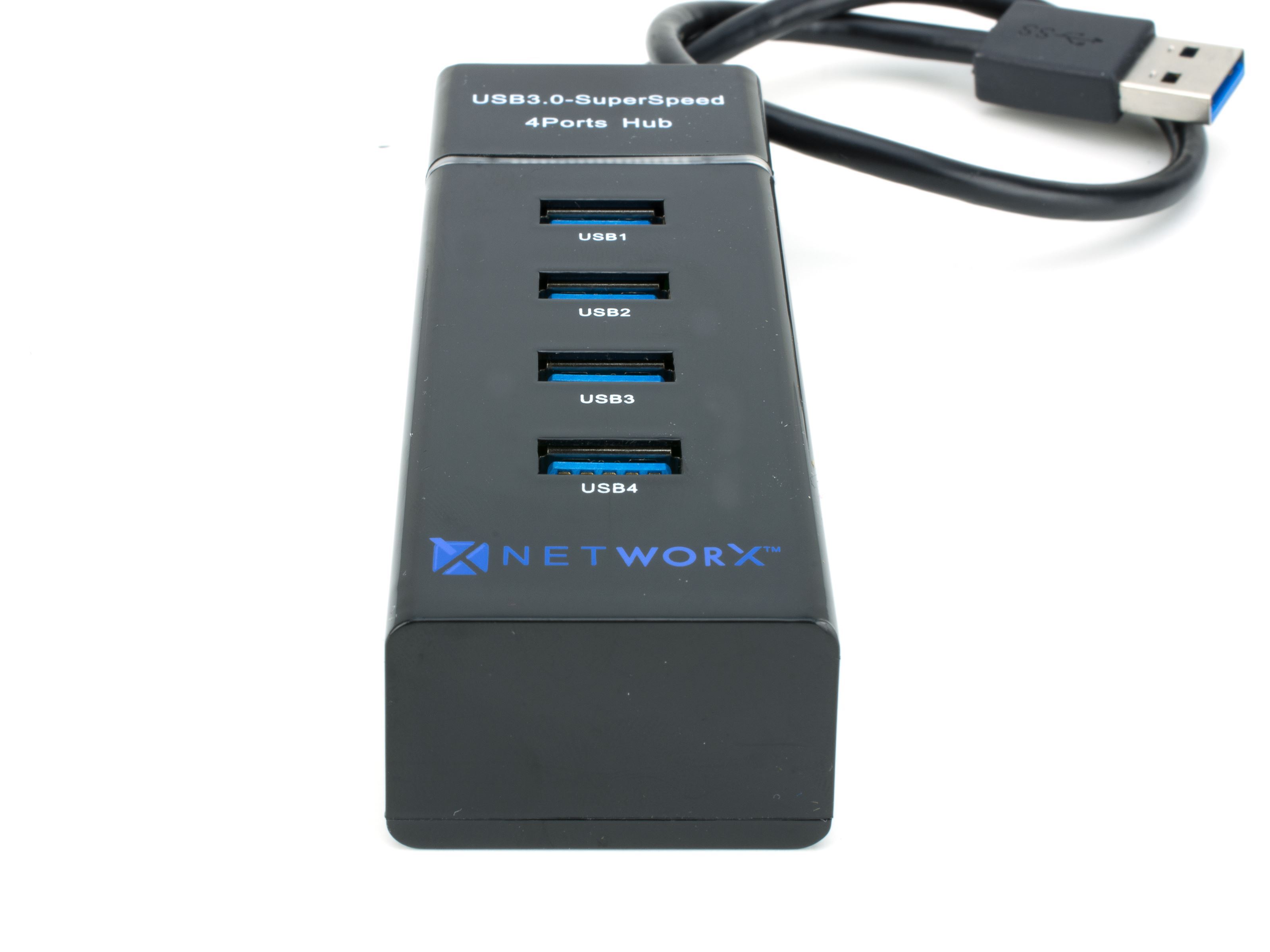 Kit 2 - 4 Port USB 3.0 Hub w/ Extra USB Cables | Computer Cable Store