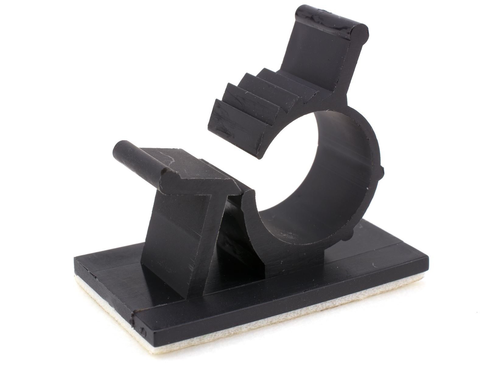 Adjustable Cable Clamp UV Black 20mm - 100 Pack | Computer Cable Store