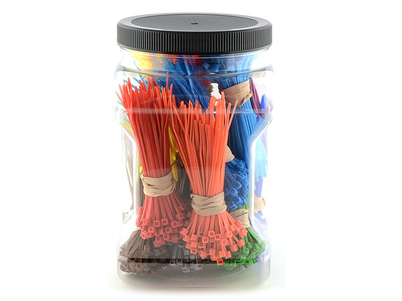1700 Piece 4 Inch Miniature Cable Tie Kit | Computer Cable Store
