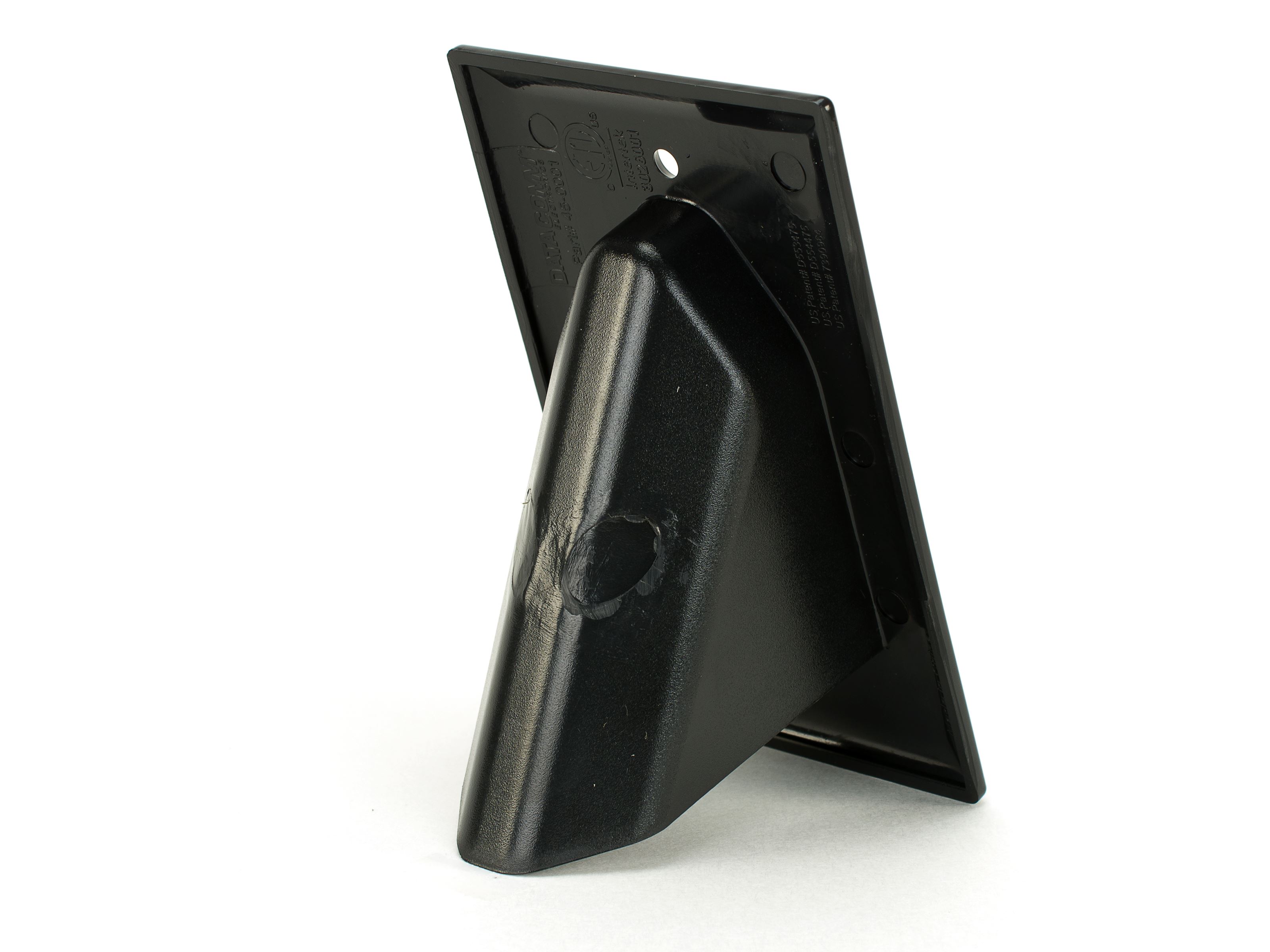 Recessed Wall Plate Scoop - Black, 1-Gang | Computer Cable Store