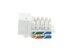 CAT6 Keystone Jack 90 Degree 110 UTP - White | Computer Cable Store