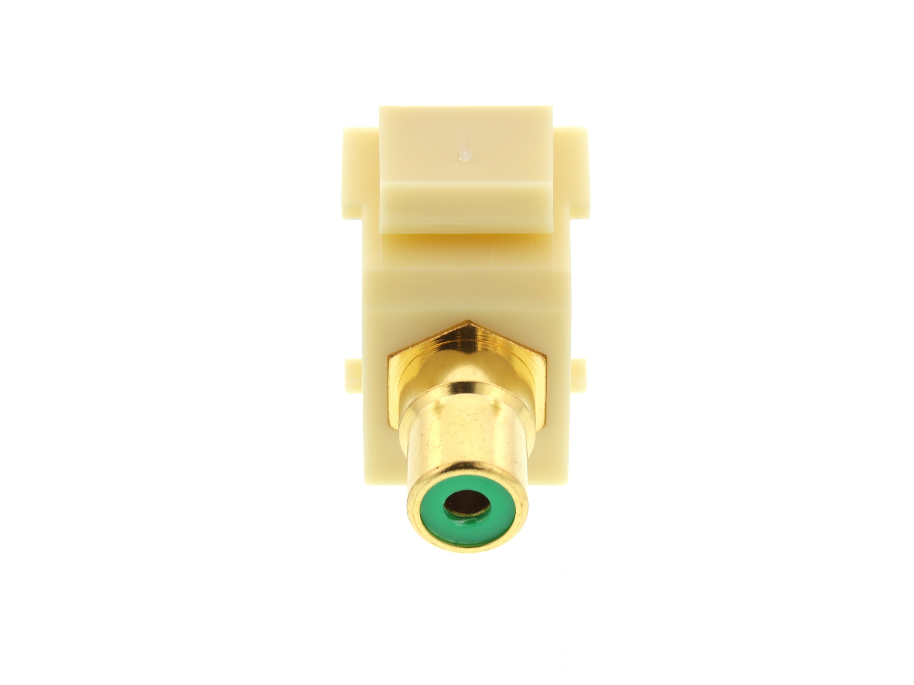 Feed Through Keystone Jack - RCA (Component / Composite) - Ivory ...