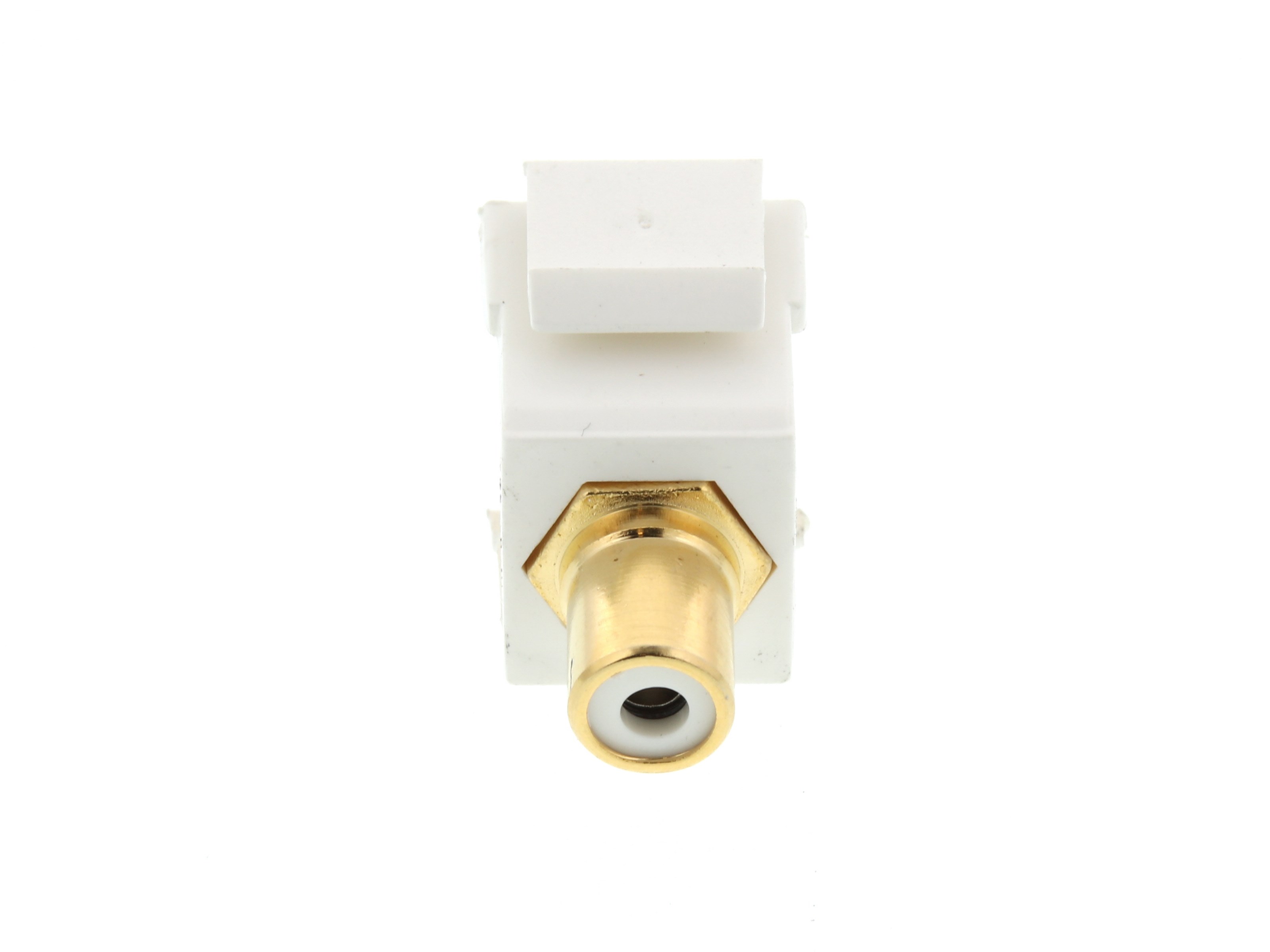 Feed Through Keystone Jack - RCA (Component / Composite) - White ...