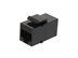 RJ45 Cat5e Keystone Jack - Pass Through Panel Mount - Black | Computer ...