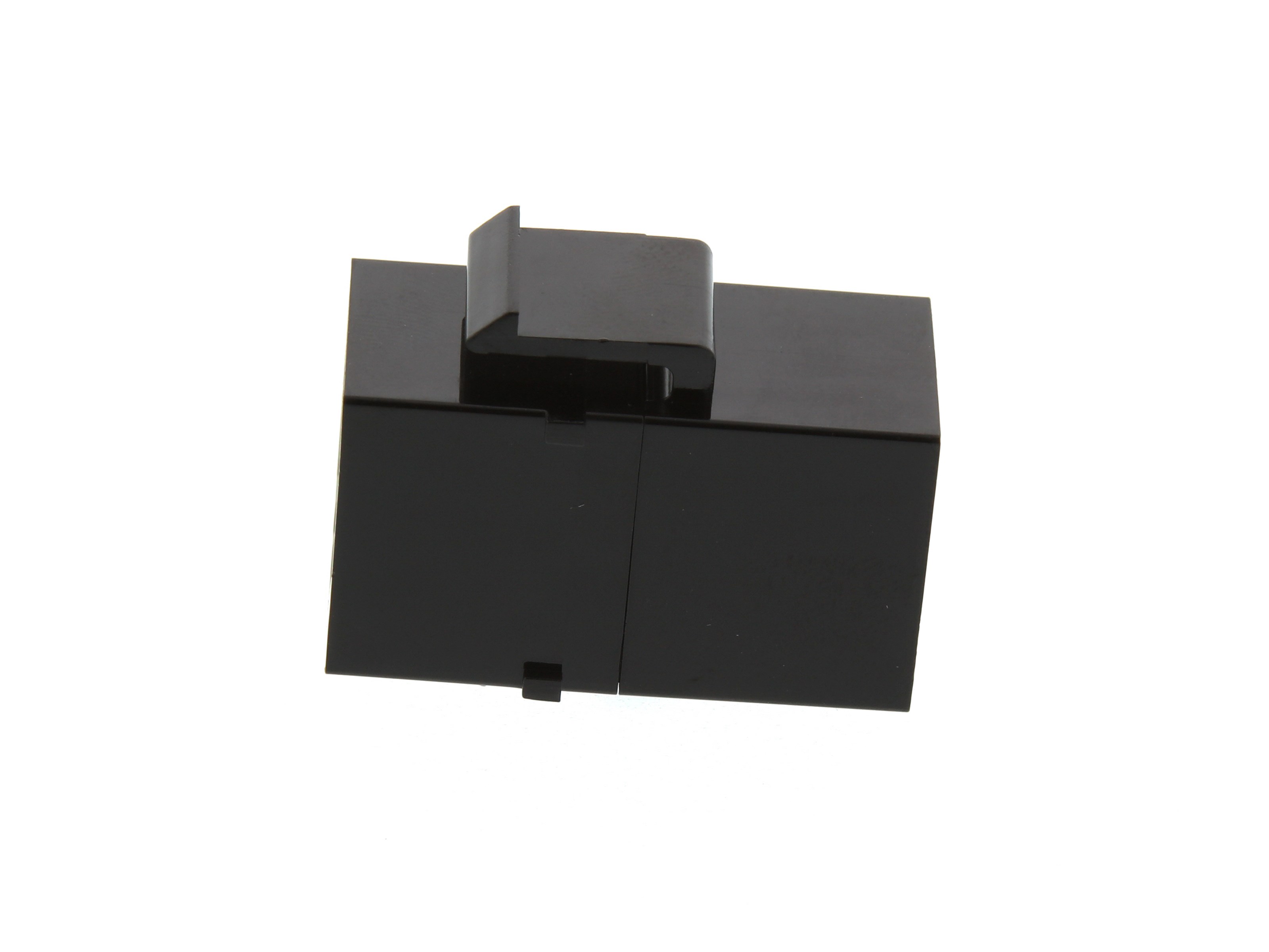 RJ45 Cat5e Keystone Jack - Pass Through Panel Mount - Black | Computer ...