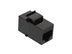 RJ45 Cat5e Keystone Jack - Pass Through Panel Mount - Black | Computer ...