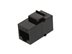 RJ45 Cat5e Keystone Jack - Pass Through Panel Mount - Black | Computer ...