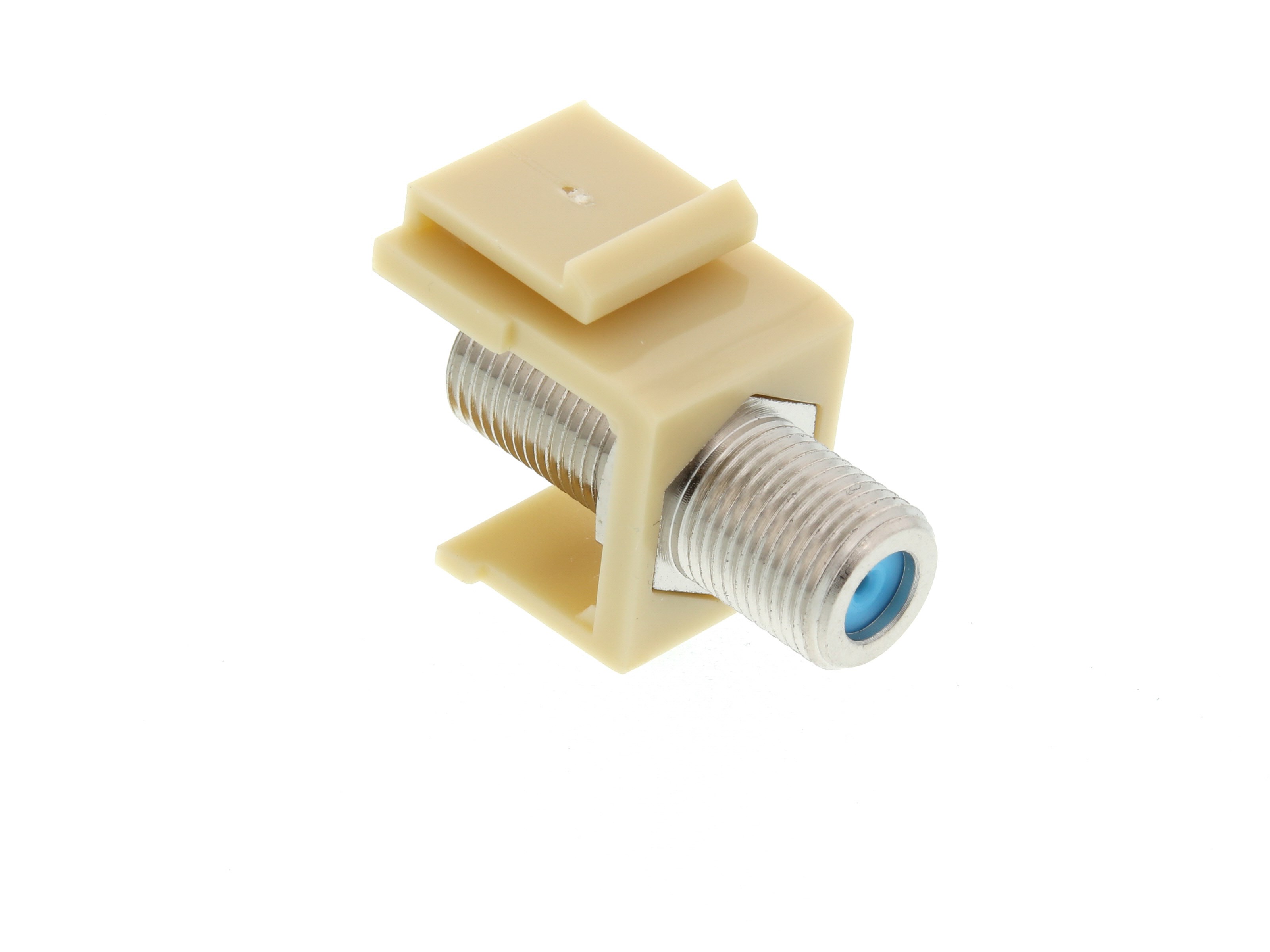 3 Ghz F-Type Keystone Jack - Ivory | Computer Cable Store