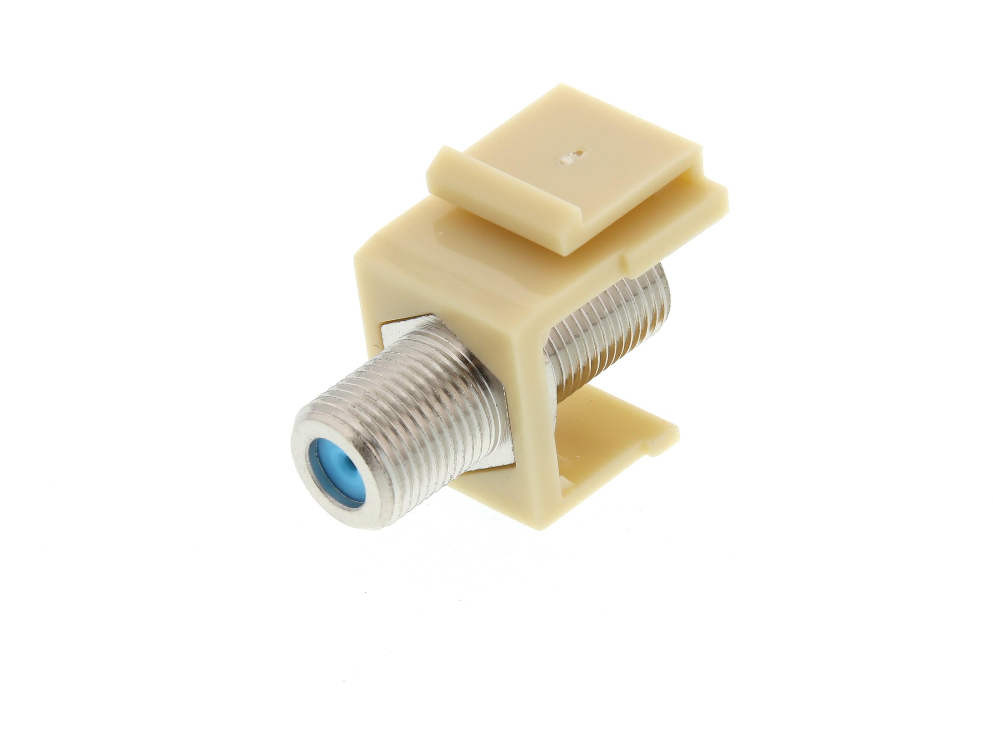 3 Ghz F-Type Keystone Jack - Ivory | Computer Cable Store